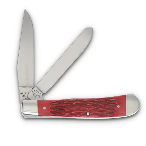 Hen & Rooster 4.25in Red Pick Bone Trapper 4116GS