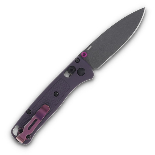 Benchmade Mini Bugout AXIS Lock Folder Dark Purple Grivory Cerakote ...