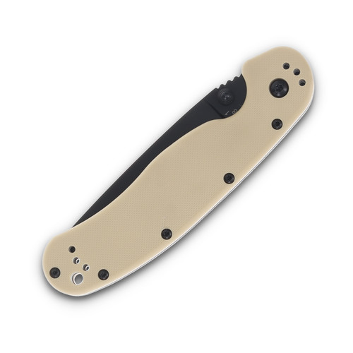 Ontario Rat I Desert Tan Black Aus-8 Blade ON8846DT - Smoky Mountain ...