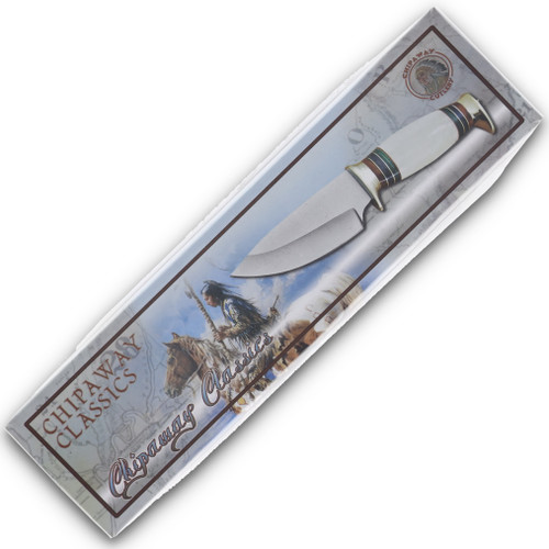 Frost Cutlery Chipaway Classics Fixed Blade Hunter WSB/Pakkawood with ...