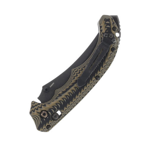 Benchmade Mini Bedlam Coyote 3.45 Inch Plain Black Trailing Point