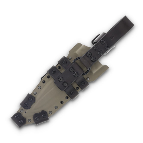 Miller Bros Blades Large Fixed Blade Knife Tri Color 8.75in Plain - Tan ...