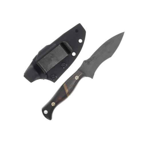 Half Face Blades Extremis MK1 Fixed Blade Gold and Copper CamoCarbon ...