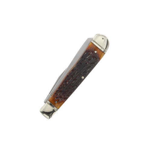 Old Forge Brown Jigged Bone 2 Bld. Trapper D2-Blade Steel OF54BJB ...
