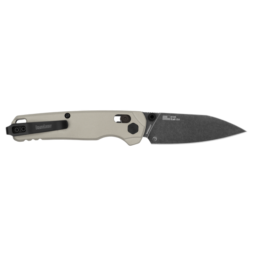 Kershaw Bel Air Beskar Raw Aluminum Handle Black Blade KS6105RAWBLK ...