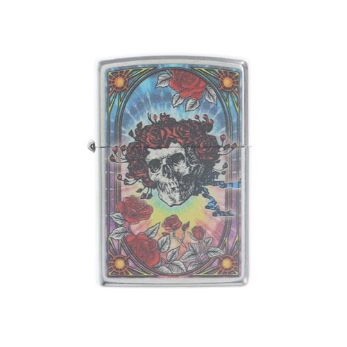Zippo Grateful Dead Skull & Roses Design ZP47248 - Smoky Mountain Knife ...