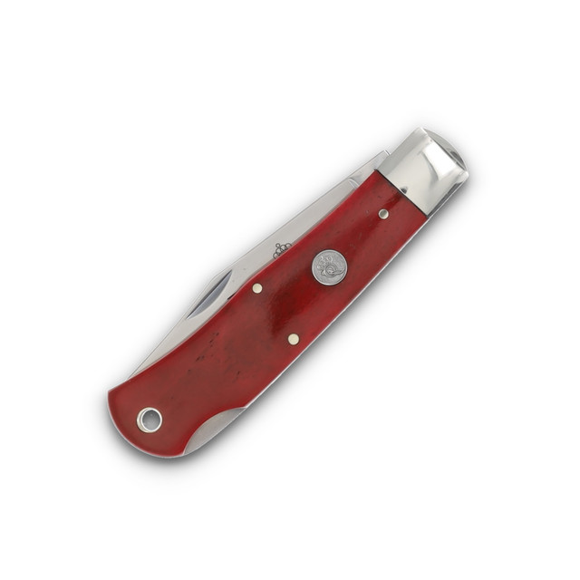 Queen Cutlery Red Bone One Blade Lockback Folding Knife - Smoky ...