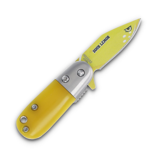 Rough Ryder Sour Lemon Assisted Mini Flipper Folding Knife RR2682 ...