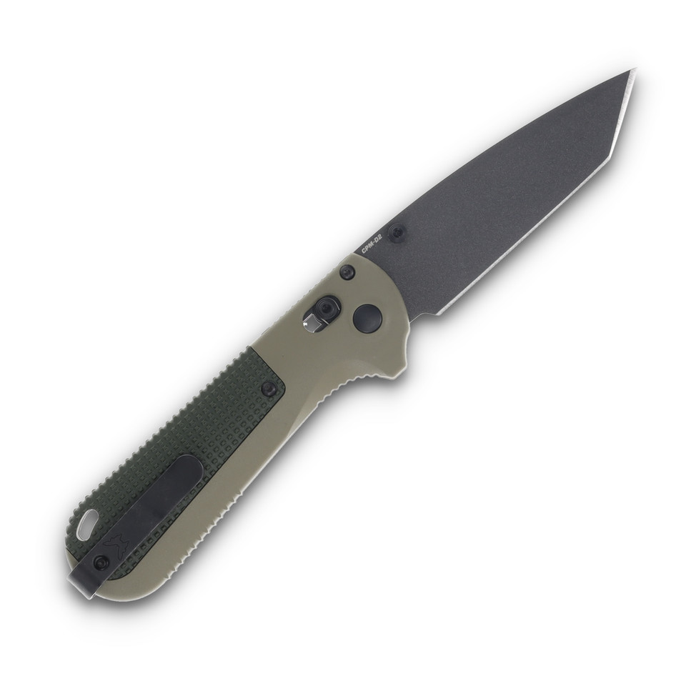 Benchmade Redoubt Folding Knife CPM-D2 Tanto/Forest Green BM431BK-1 ...