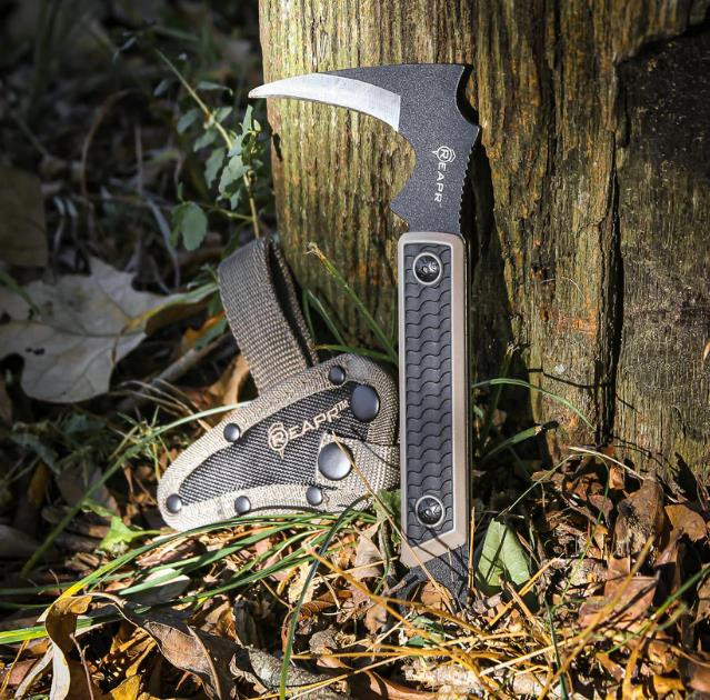 REAPR Versa Karambit Fixed Blade Knife 3.5in Plain Powder Coated Talon