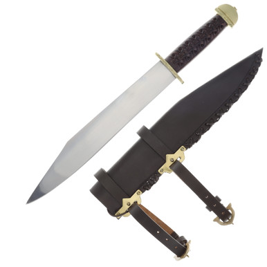 Cold Steel Chieftain Sax 13.37 Inch Plain Satin Clip Point