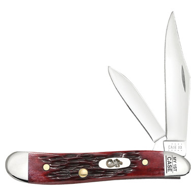 Case XX My First Case Peanut Red Peach Seed Jigged Bone CA3693 - Smoky ...