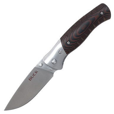 Buck 836 Large Selkirk Folding Knife 4in Satin Plain Drop Point Blade ...
