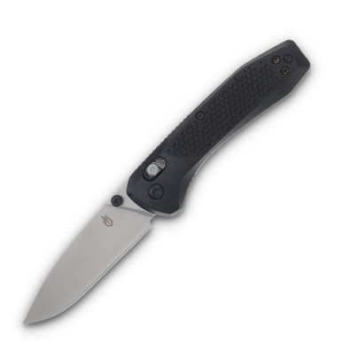 Gerber Sedulo Folding Knife 3.4in Plain Stonewashed Drop Point Blade ...