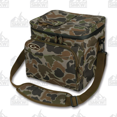 Drake Waterfowl 18 Can Soft Sided Insulated Cooler Old School Green ...
