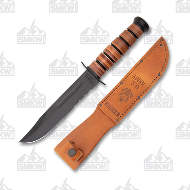 KA-BAR US ARMY Fixed Blade Fighting Knife Combo Edge KA1219 - Smoky ...