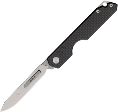 Marble's Razor Black G10 Over Carbon Fiber Folding Knife MR635 - Smoky ...