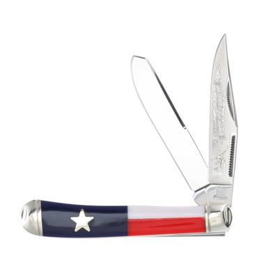 Rough Ryder Trapper Folding Knife Texas Star