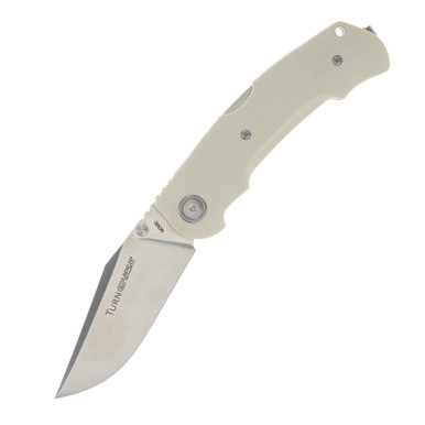 Viper Turn Essential Ivory Folding Knife 3.23in Satin Clip Point Blade ...