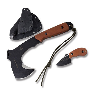 TOPS Wolf Pax 2 Axe 3.06 Inch Plain Black Traction Coated Axe