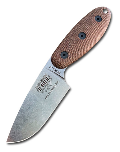 ESEE Sencillo (Stonewash Magnacut | 3D Burlap Micarta) ESEESENCILLOM ...