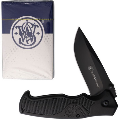 Smith & Wesson Folding Knife Deck Of Playing Cards 3.25in Plain Polymer