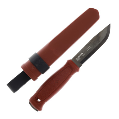 Morakniv Garberg Dala Red 4.29in DLC Black Drop Point Fixed Blade ...