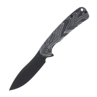 PETRIFIED FISH Rogue Linerlock Flipper Black Stonewashed 154CM Drop ...