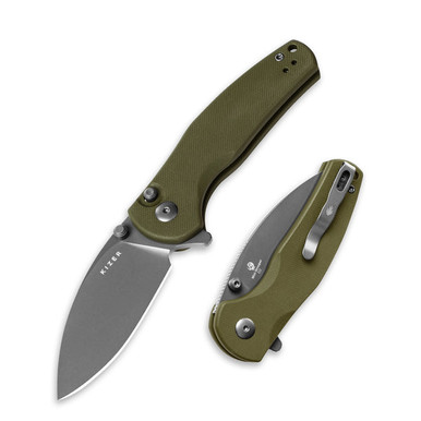 Kizer Mini Grouper Green G-10 Handle D2 Blade V3669A3 - Smoky Mountain ...