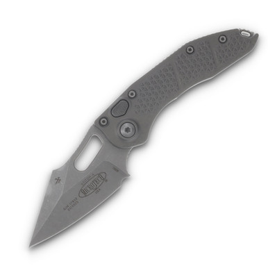 Microtech Stitch Automatic Knife Apocalyptic Drop Point/Natural Clear ...