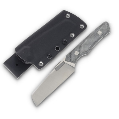 Vero Axon Fixed Blade Knife Satin/Black Micarta