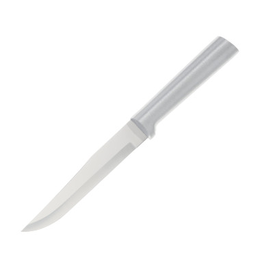 Rada Knives Pro Pack Stubby Butcher Knife Silver 5.37in Plain Butcher