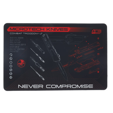 Microtech Combat Troodon Black Oversized Mat MTMATCT - Smoky Mountain ...