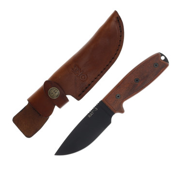 Ontario RAT 3 Fixed Blade Laminated Wood Handle With Sheath ON8675 ...