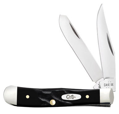 Case XX Jigged Rough Black Synthetic Tiny Trapper Folding Knife CA18241 ...