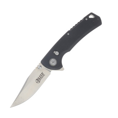Elite Tactical The Chaser Button Lock Folding Knife Satin D2/Black G-10 ...