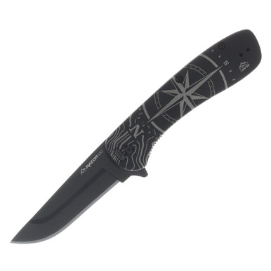Outdoor Edge Razor VX1 AO Folder Black Anodized Aluminum Handle W ...