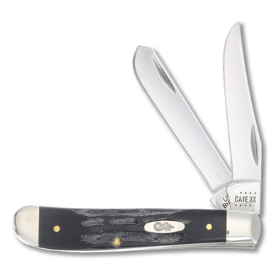 Case XX Jigged Buffalo Horn Mini Trapper Folding Knife