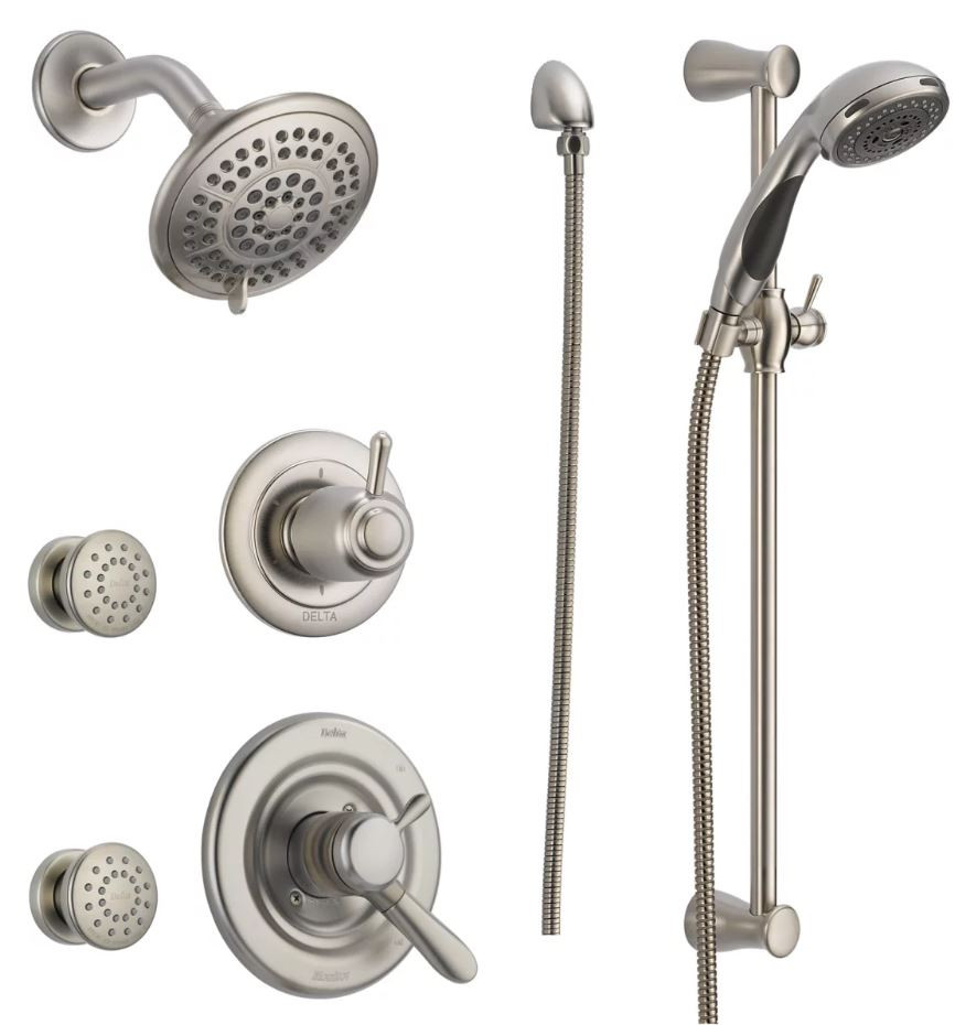 Delta Monitor 17 Series Dual Function Pressure Balanced Shower System ...