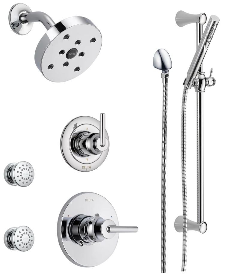 Delta Monitor 14 Series Single Function Pressure Balanced Shower System ...