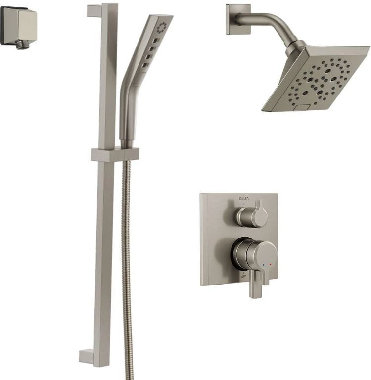 Delta Pivotal Pressure Balanced Shower System with Shower Head, Shower ...
