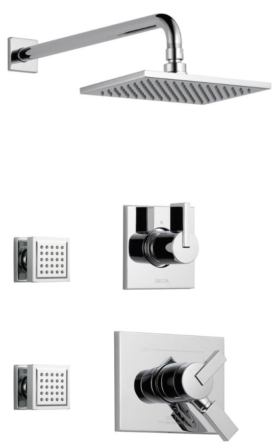 Delta Monitor 17 Series Dual Function Pressure Balanced Shower System ...