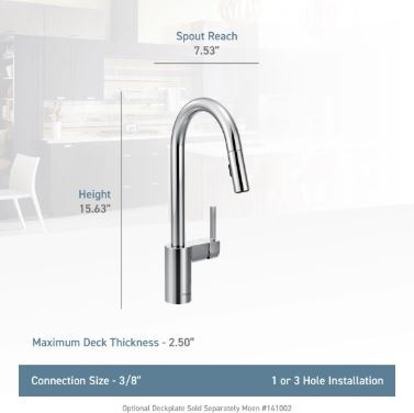 Moen Align Pull-Down Spray Kitchen Chrome Faucet - Royal Bath Place