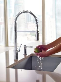 Moen Align 1.5 GPM Single Hole Pull Down Kitchen Faucet with Spot ...