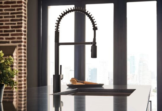 Moen Align 1.5 GPM Single Hole Pull Down Kitchen Faucet with Spot ...