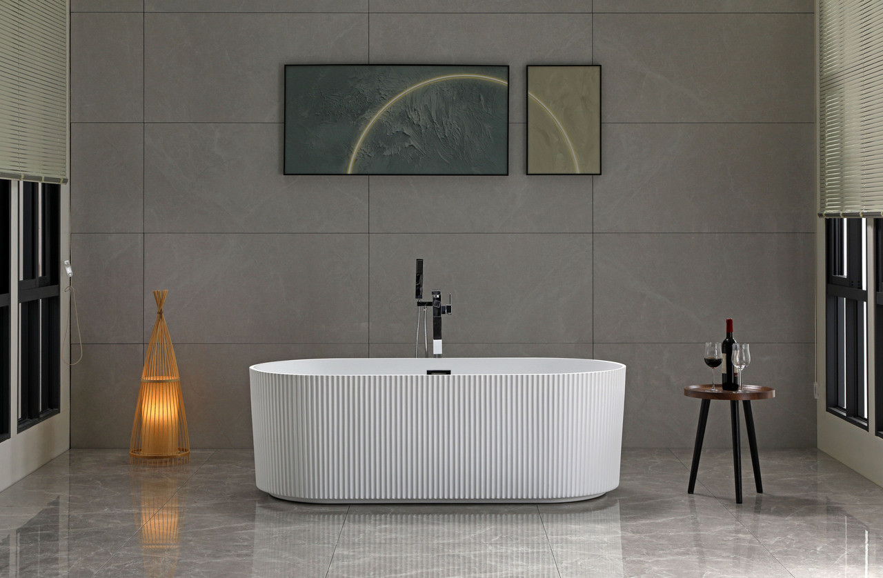 Royal Groove 67 Inch Freestanding Soaking Bathtub