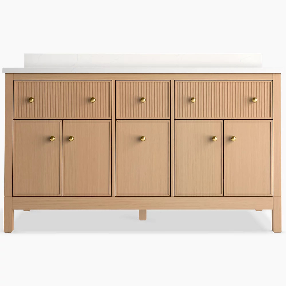 Malin™ by Studio McGee 60" bathroom vanity cabinet with sinks and ...