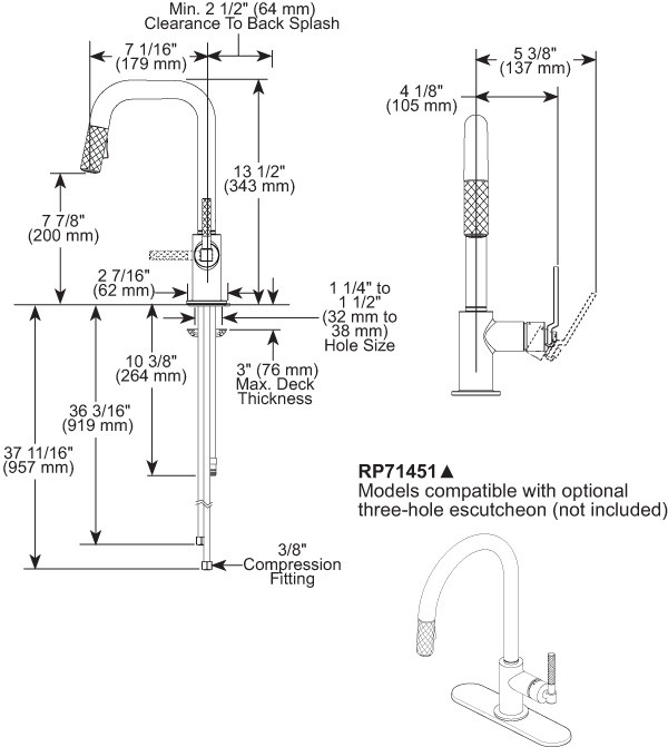 Brizo Invari Floor Mounted Tub Filler with Diverter