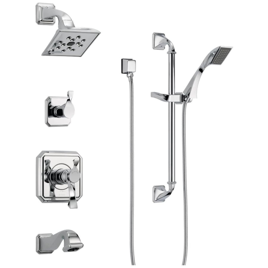 Brizo Invari Floor Mounted Tub Filler with Diverter