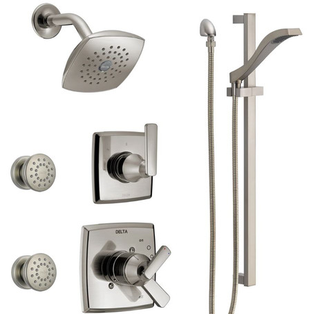 Delta Monitor 17 Series Dual Function Pressure Balanced Shower System ...